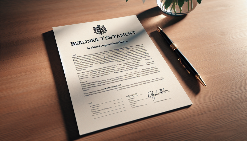 Berliner Testament Muster Eheleute Ohne Kinder Pdf